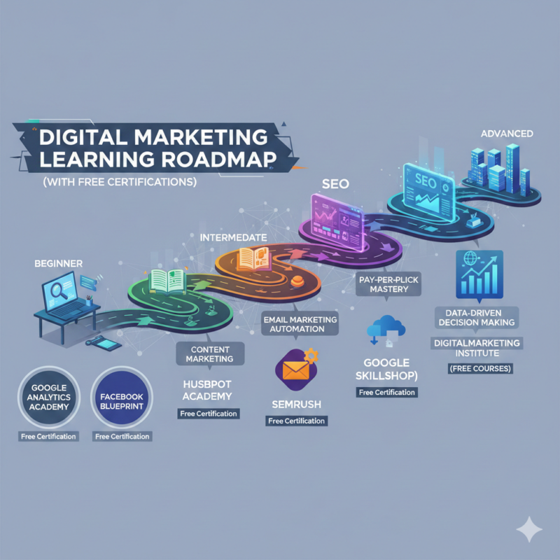 Beginner-to-Advanced Digital Marketing Learning Roadmap (With Free ...